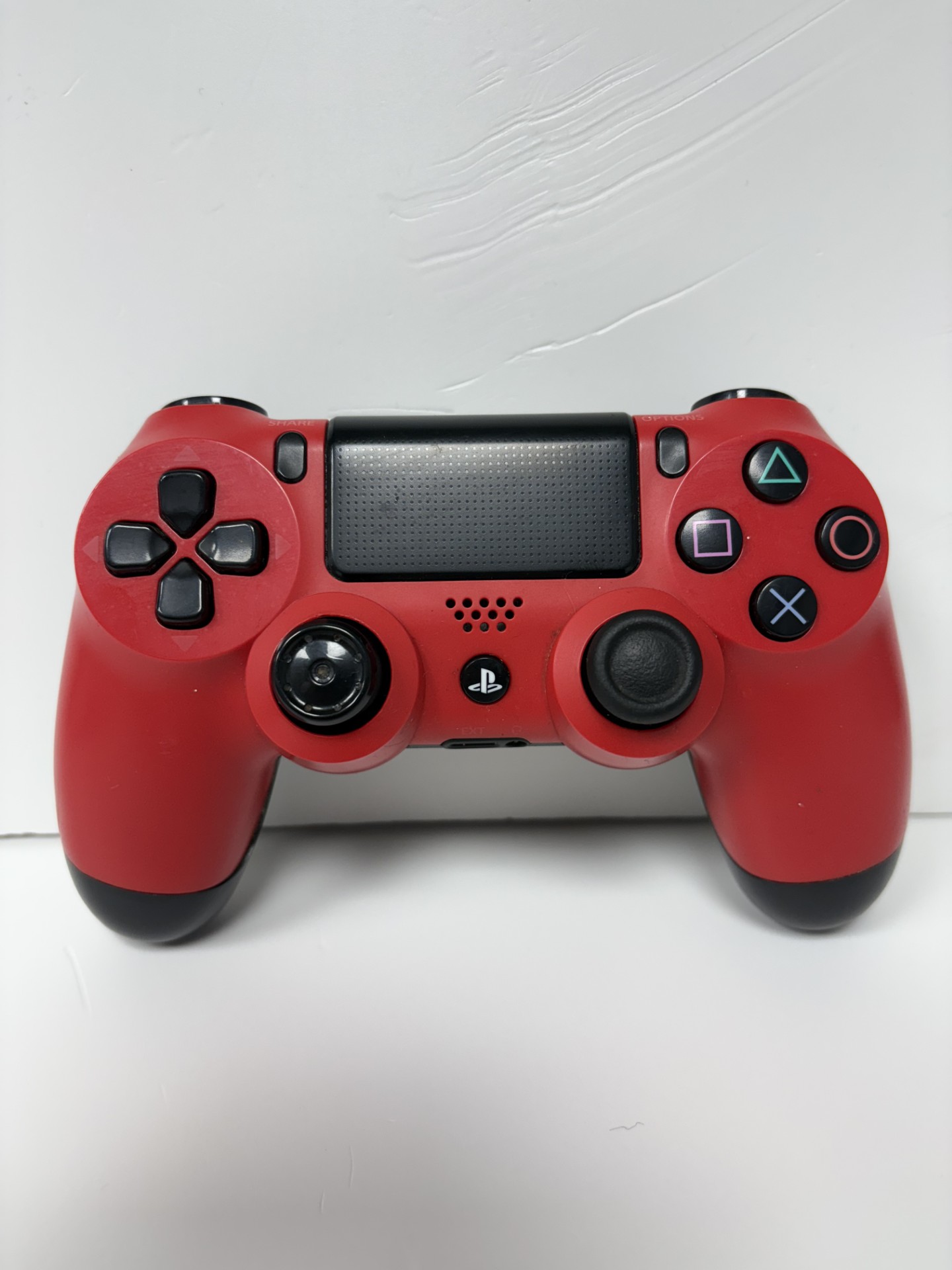 Used SONY DUAL SHOCK WIRELESS CONTROLLER RED AND BLACK UNBOXED - Own4Less